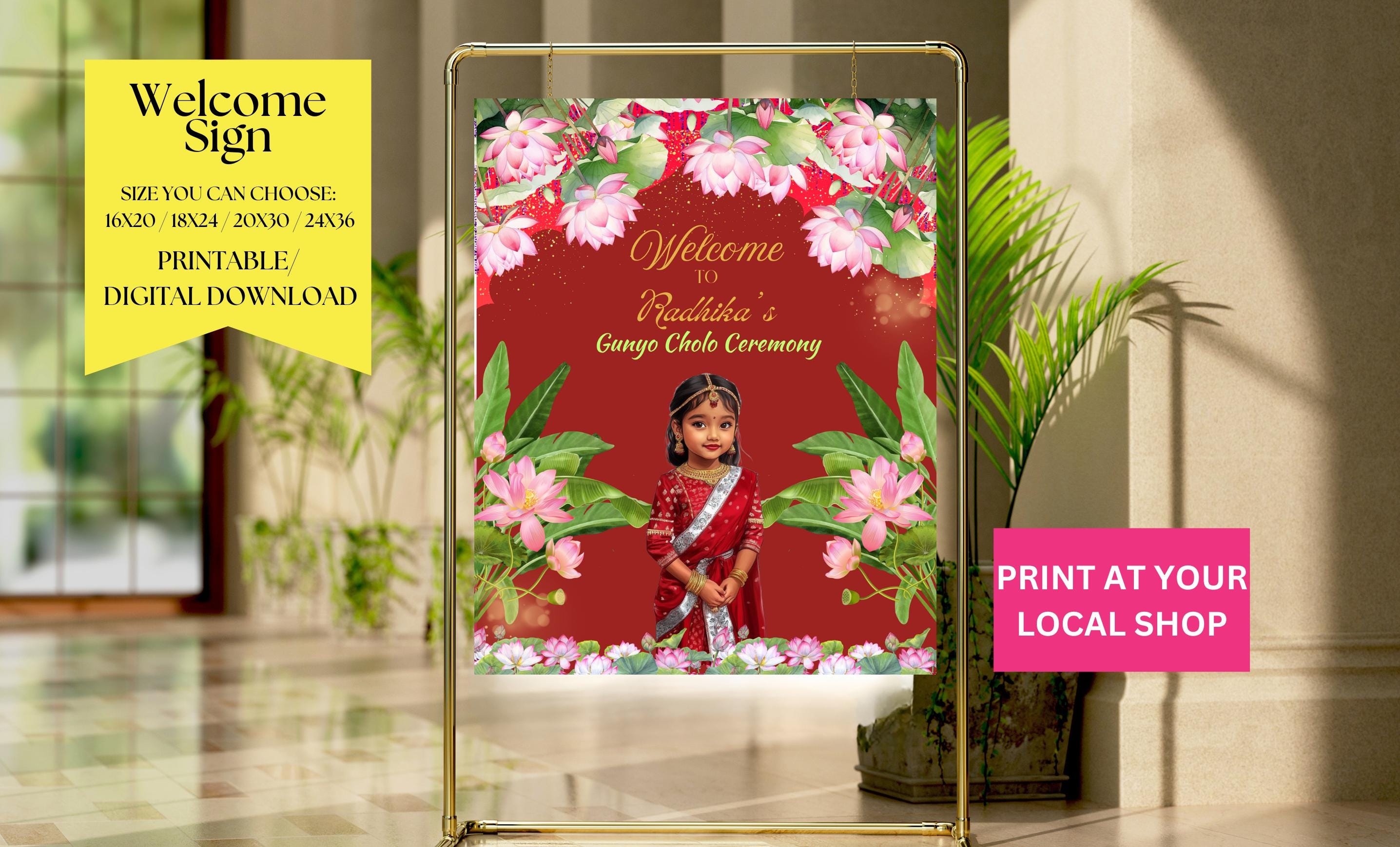 Gunyo Cholo Welcome Sign, Nepali Gunyo Choli Welcome Sign Board, Nepali ...