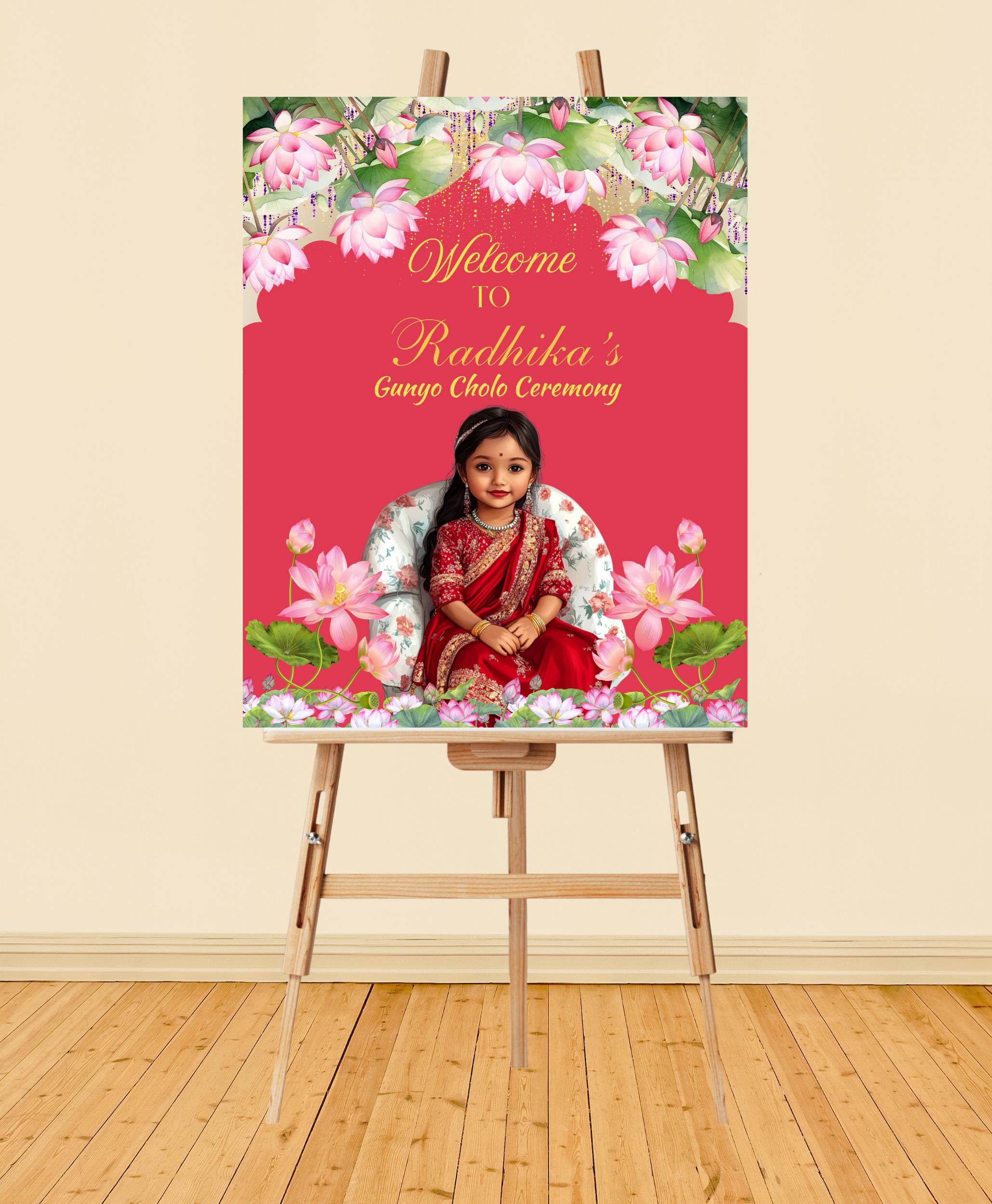 Gunyo Cholo Welcome Sign, Nepali Gunyo Choli Welcome Sign Board, Nepali ...