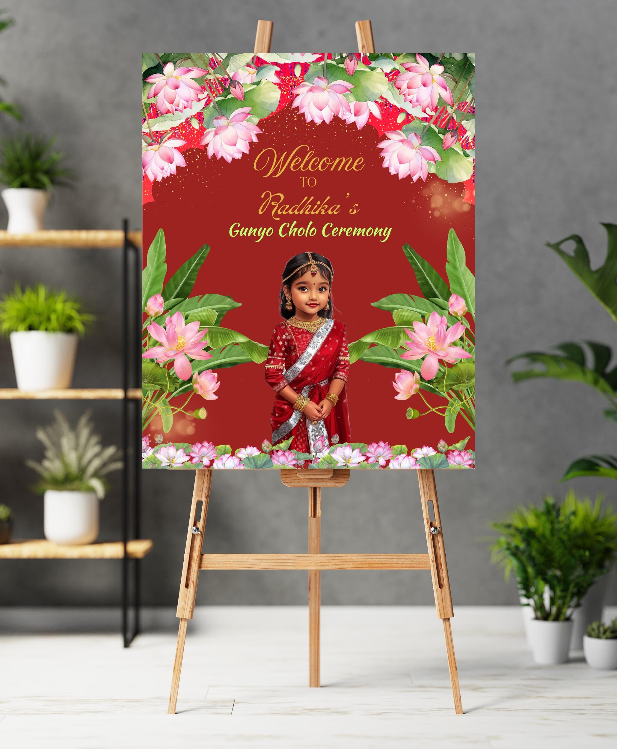 Gunyo Cholo Welcome Sign, Nepali Gunyo Choli Welcome Sign Board, Nepali ...