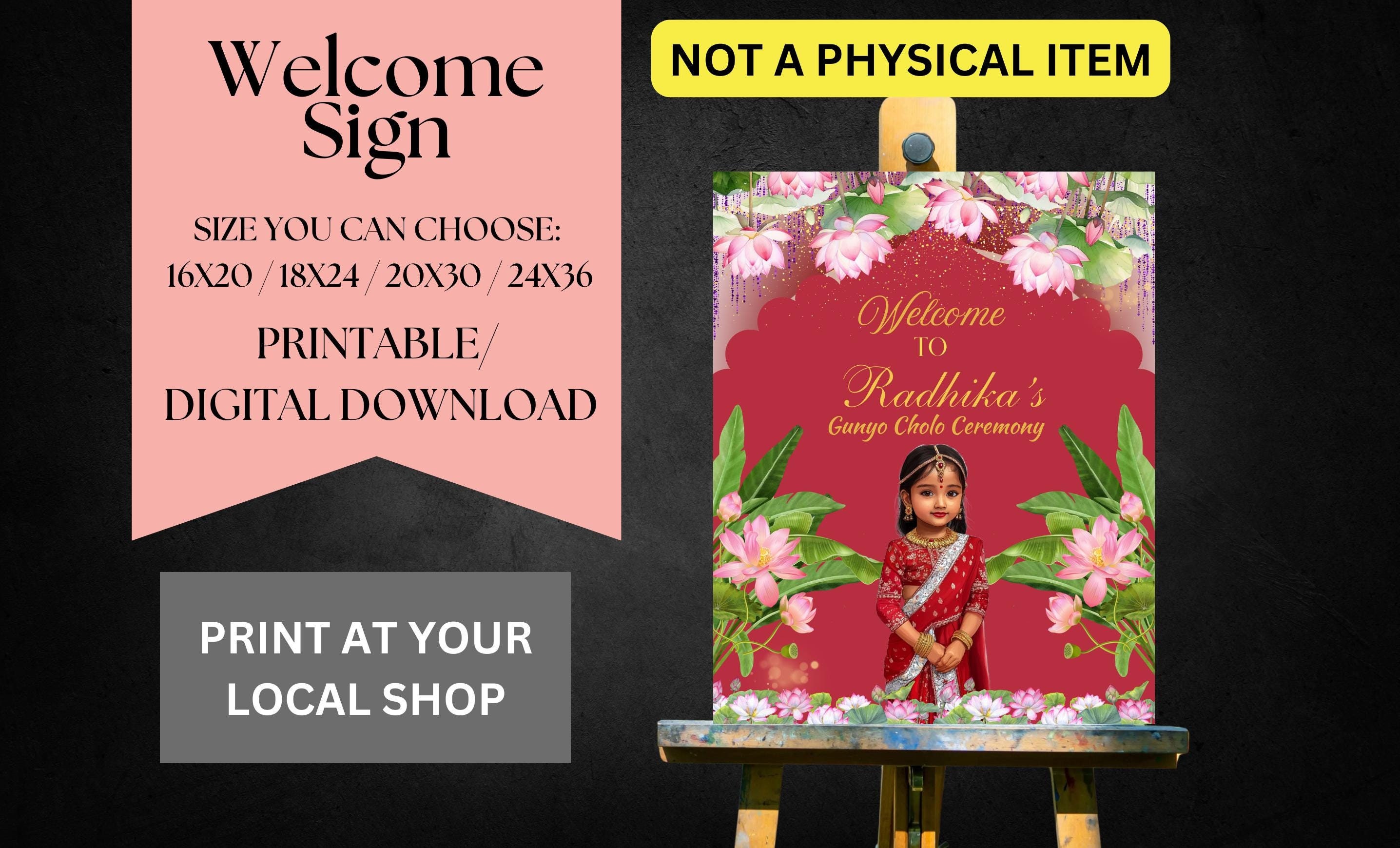 Gunyo Cholo Welcome Sign, Nepali Gunyo Choli Welcome Sign Board, Nepali ...