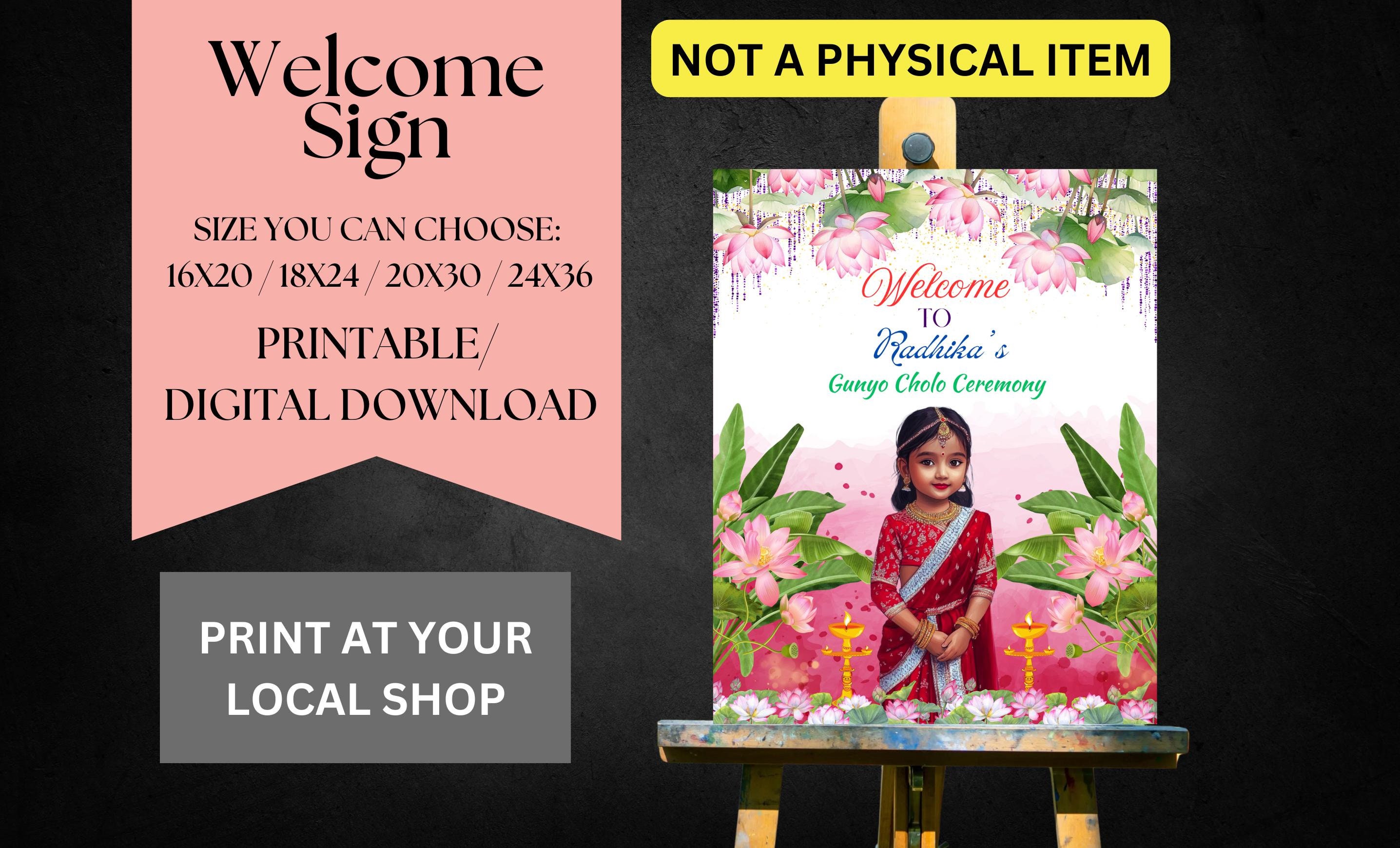 Gunyo Cholo Welcome Sign, Nepali Gunyo Choli Welcome Sign Board, Nepali ...