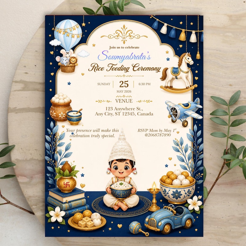 Bengali Baby Announcement - Etsy