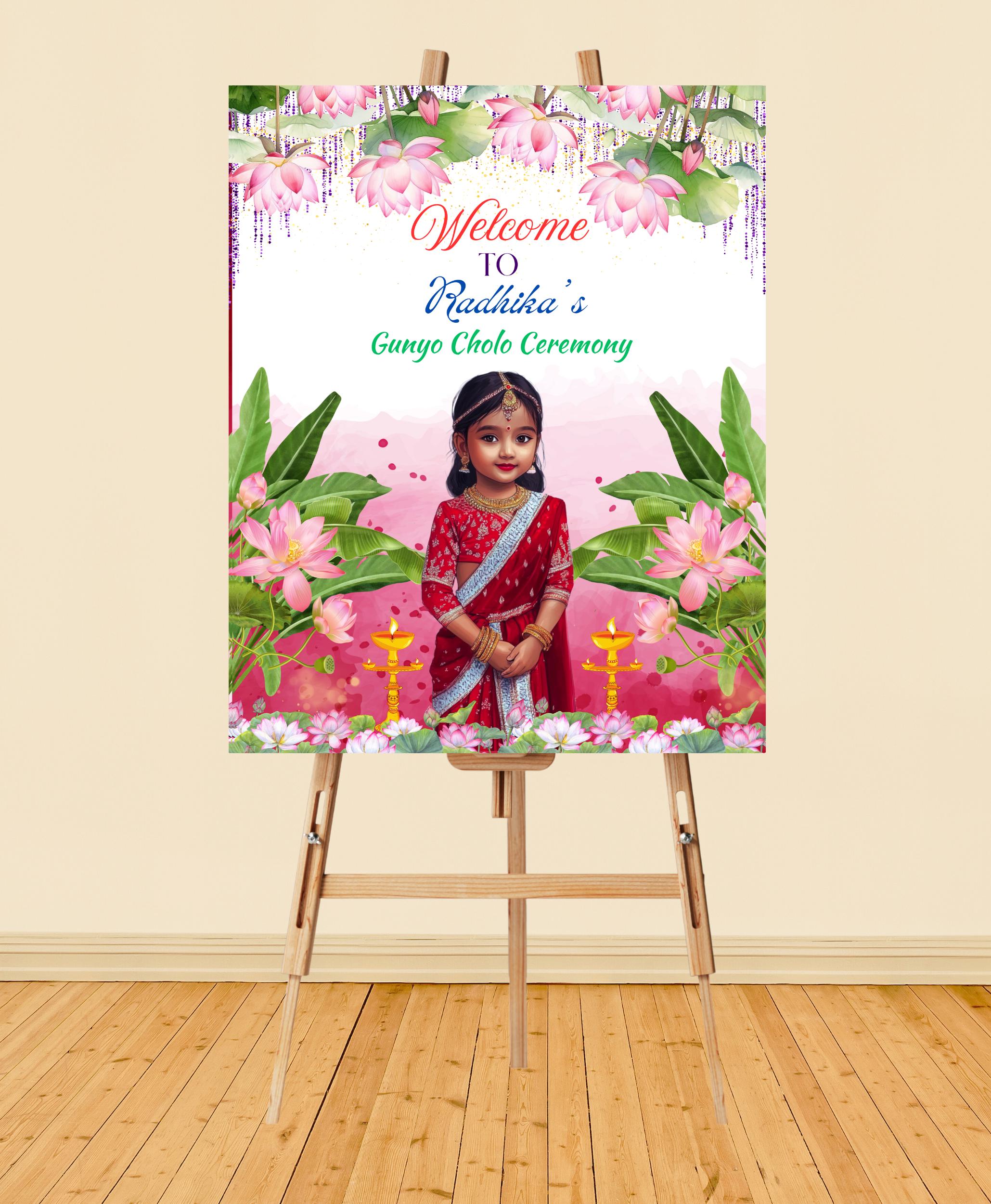 Gunyo Cholo Welcome Sign, Nepali Gunyo Choli Welcome Sign Board, Nepali ...