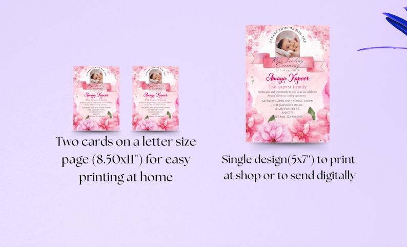 Editable Annaprashan Invitation Card Rice Feeding Ceremony Invite Pasni ...