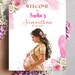 Indian Baby Shower Welcome Sign, Baby Krishna Godh Bharai Welcome ...