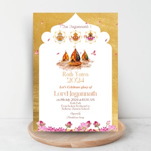 Jagannath Rath Yatra Invitation, Balabhadra, Subhadra Rath Yatra ...