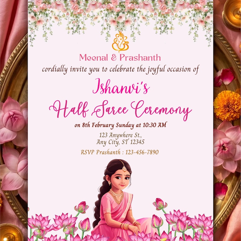 Puberty Invitation Tamil - Etsy