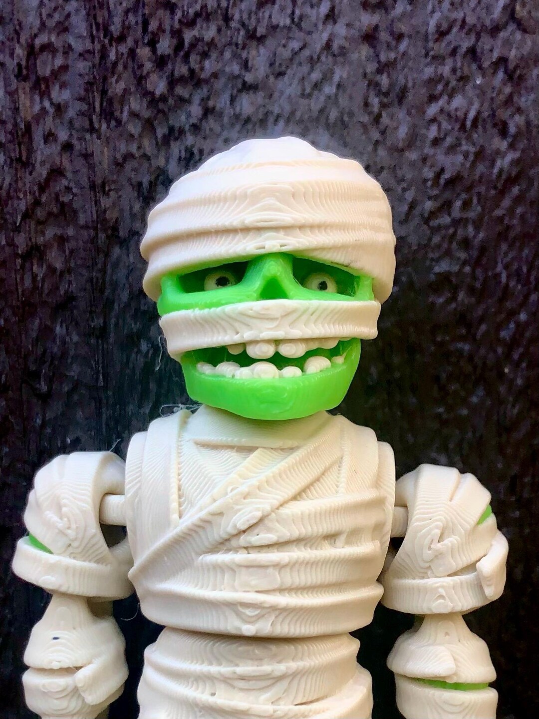3D Printed Articulated Mummy and Sarcophagus: Halloween Decoration - Etsy
