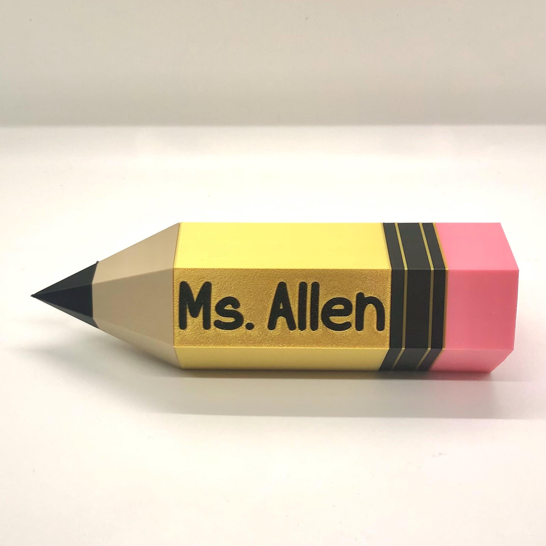 Personalized Pencil Desk Name Sign, Teacher Appreciation Gift - Etsy