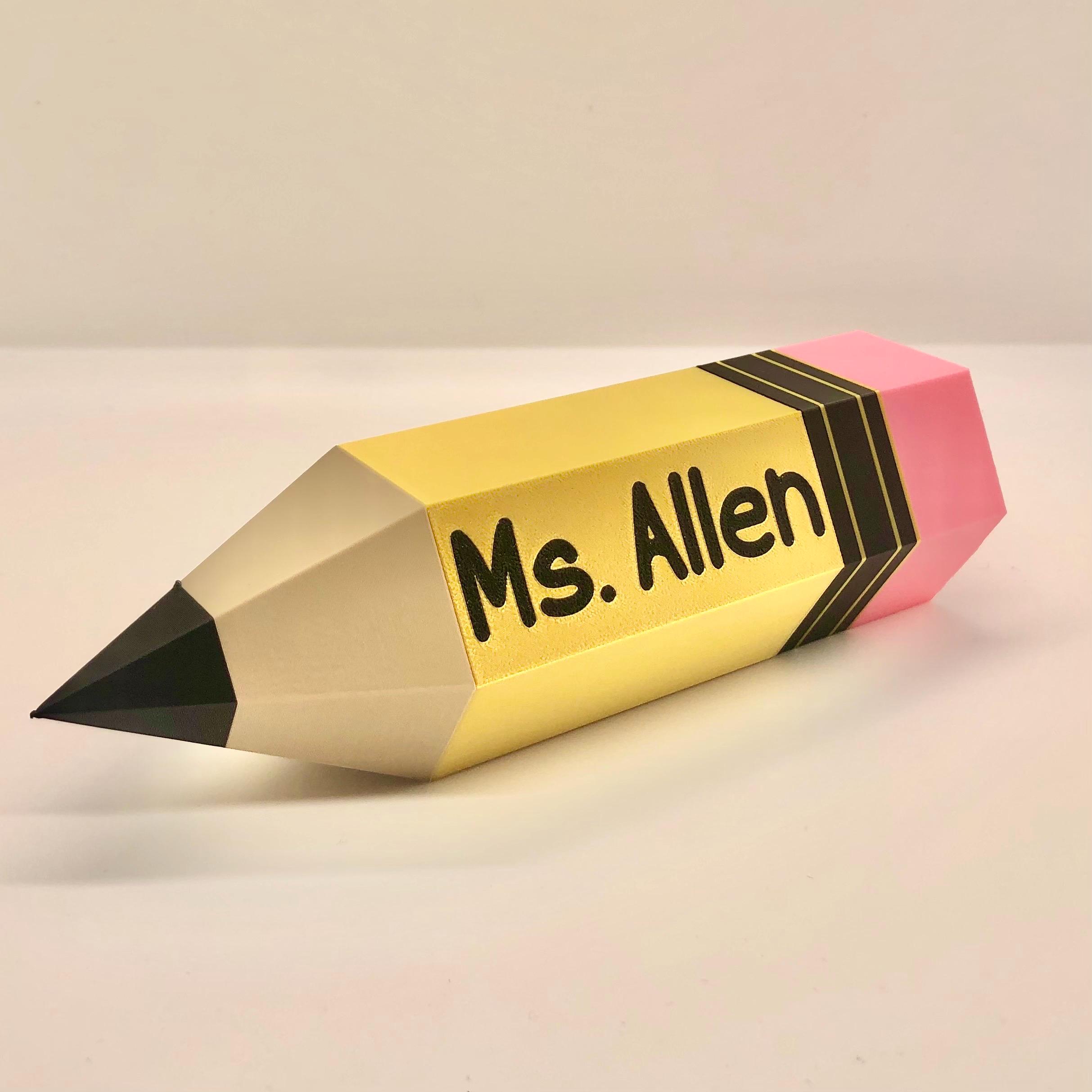 Personalized Pencil Desk Name Sign | Great Gift for Teachers and ...