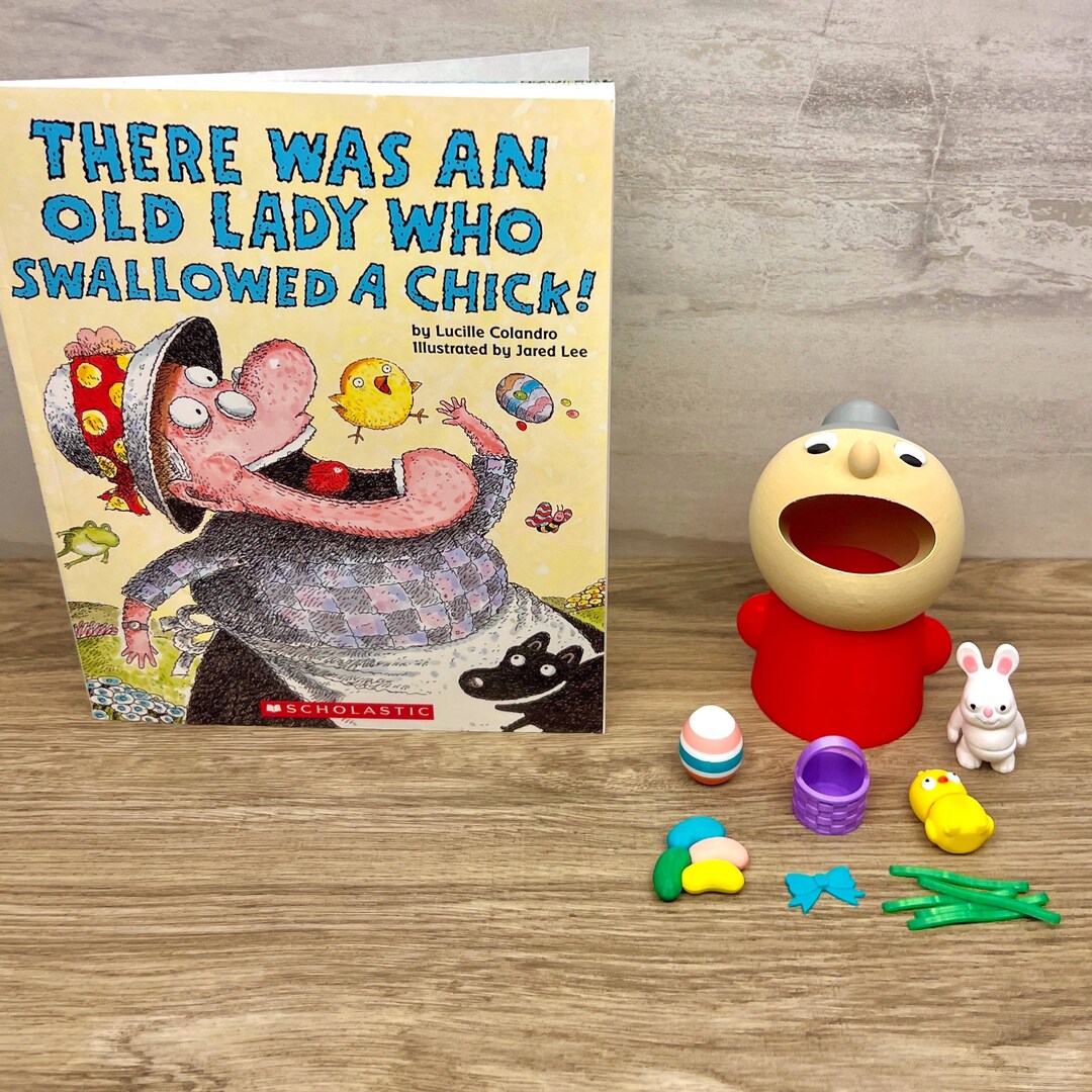 Easter Read-along Set - There Was an Old Lady Who Swallowed A Chick - Etsy