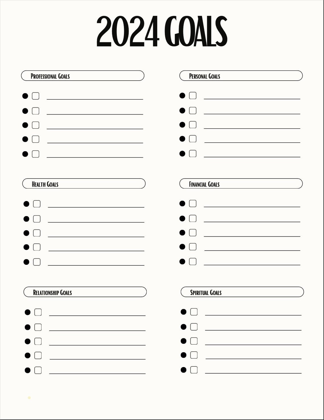 Goal Planning Worksheet Digital Download - Etsy