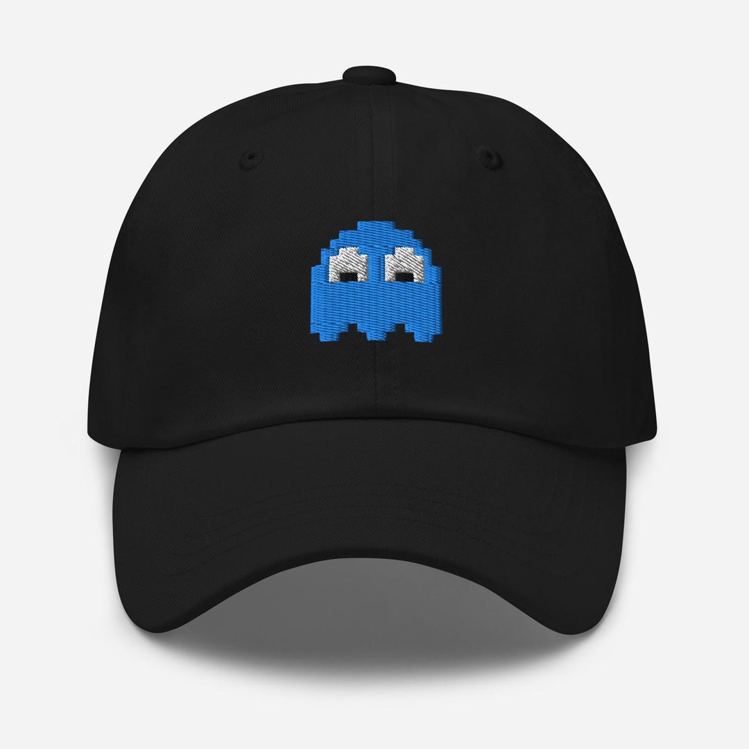 Embroidered Pac Man Monster Hat – Cute Gaming Cap, Retro Arcade Dad Hat ...