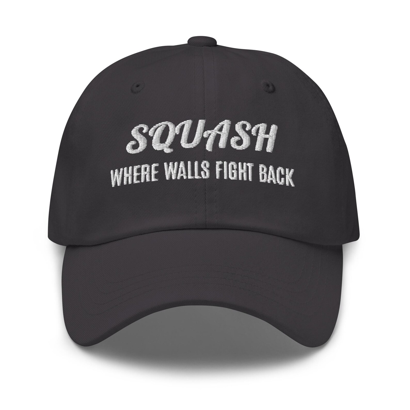 Squash Hat Embroidered Hat Strapback Hat Squash Ball Game Hat, Squash ...