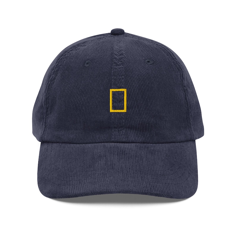 Nat Geo Hat | Premium Vintage Corduroy Cap | Embroidered Hat - Etsy