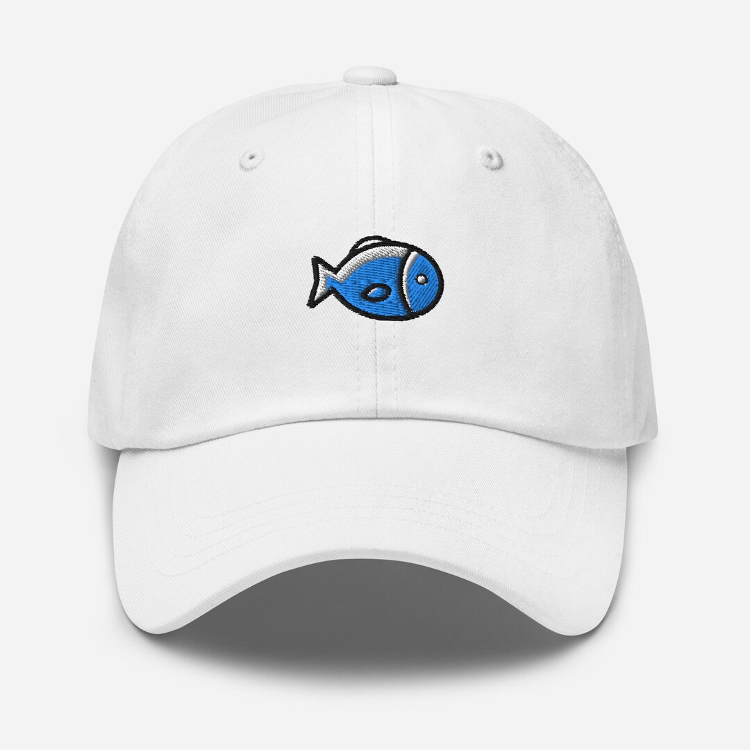 Cute Fish Embroidered Hat – Ocean Animal Baseball Cap – Fisherman Gift ...