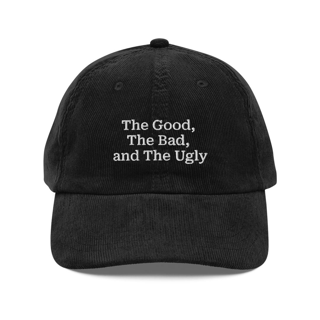 The Good the Bad and the Ugly Hat | Premium Vintage Corduroy Cap ...