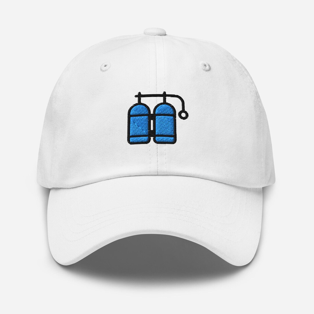 Oxygen Tank Embroidered Cap | Scuba Diving Hat | Swimmer Gift | Athlete ...