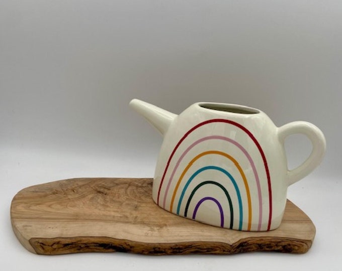 Cute Retro Rainbow Ceramic Watering Pitcher - Etsy