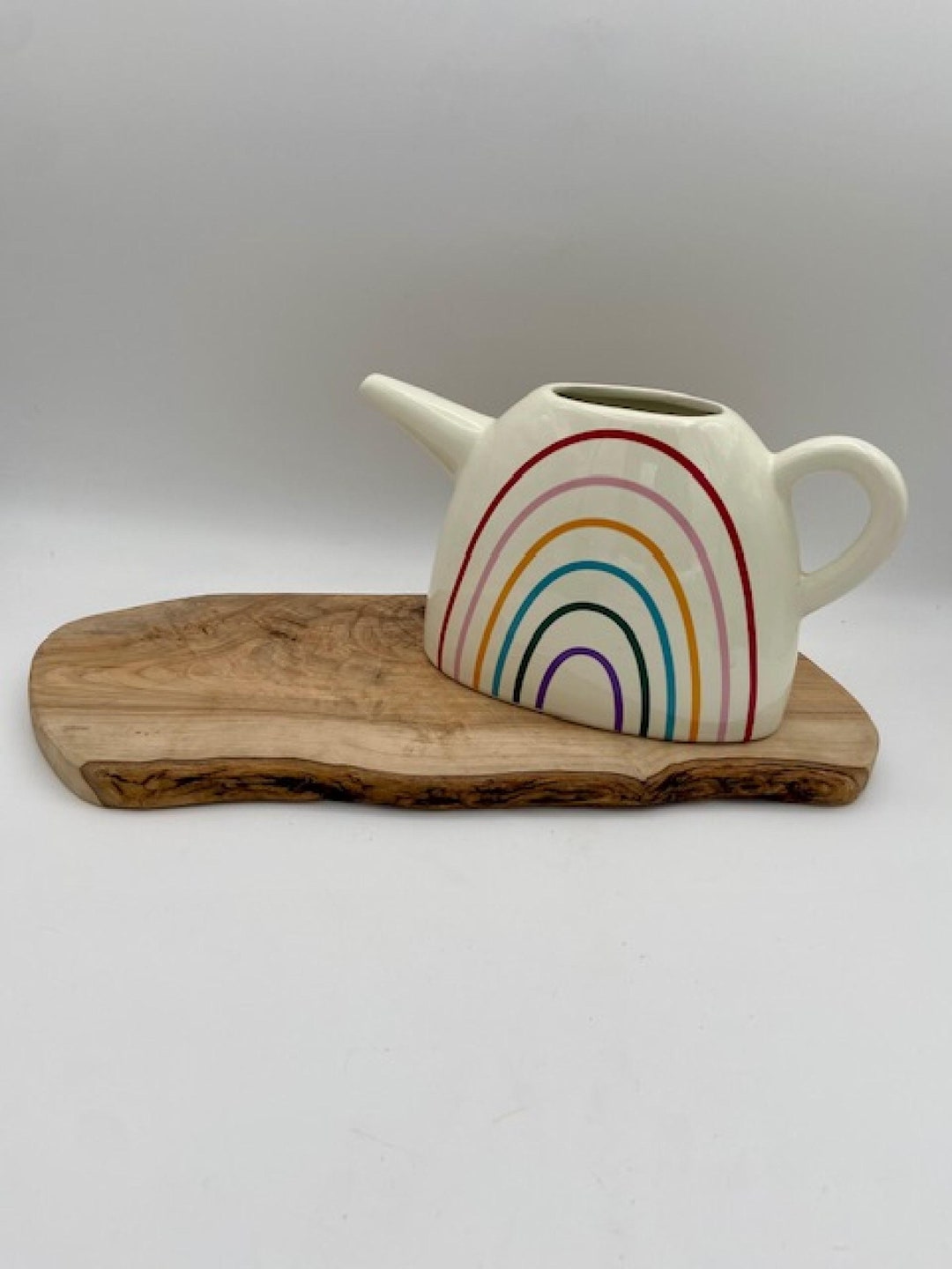 Cute Retro Rainbow Ceramic Watering Pitcher - Etsy