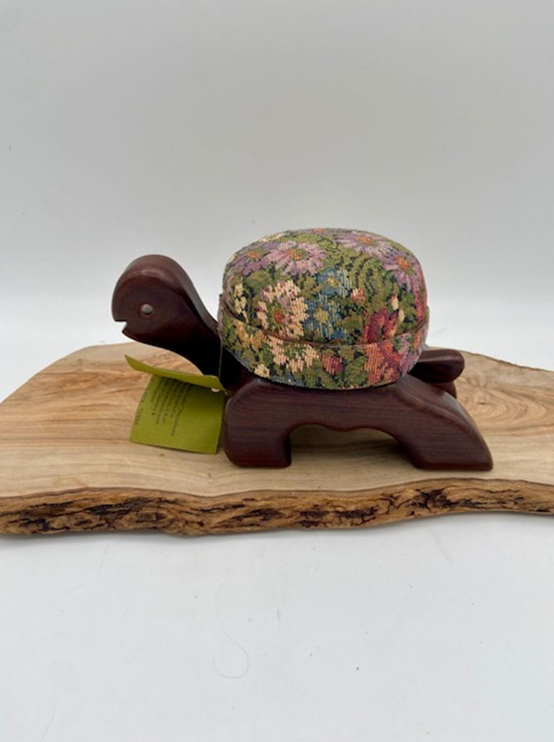 1980's Timmy Turtle Vintage Pincushion Figural With Tapestry Fabric ...