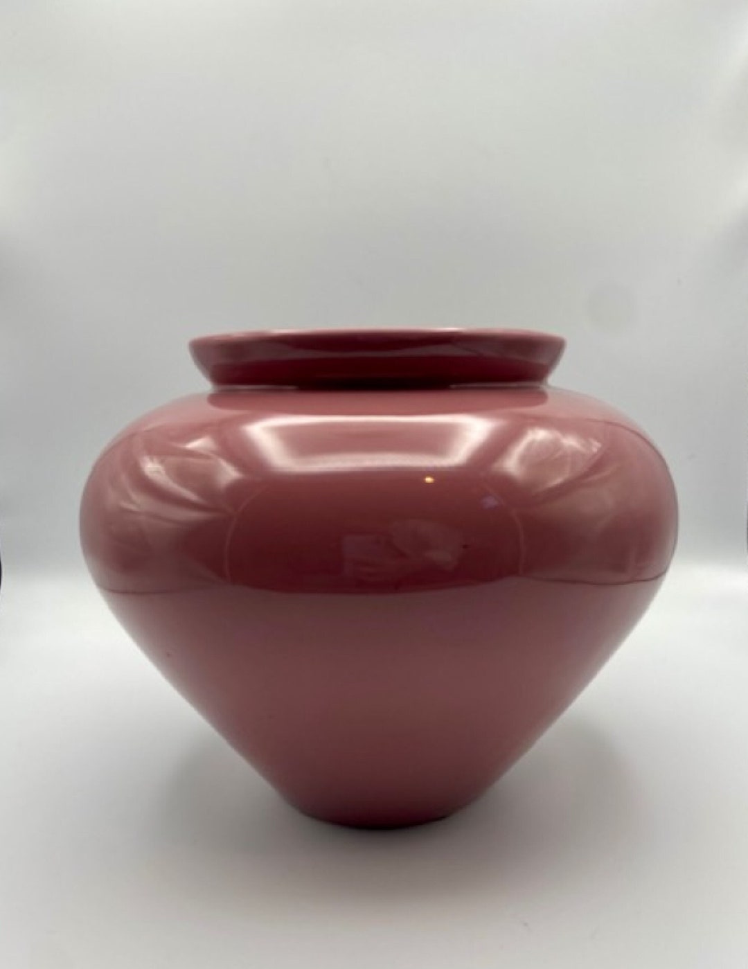 RARE HAEGER #4328 Glossy Mauve 1980's Vintage Ceramic Vase - Etsy