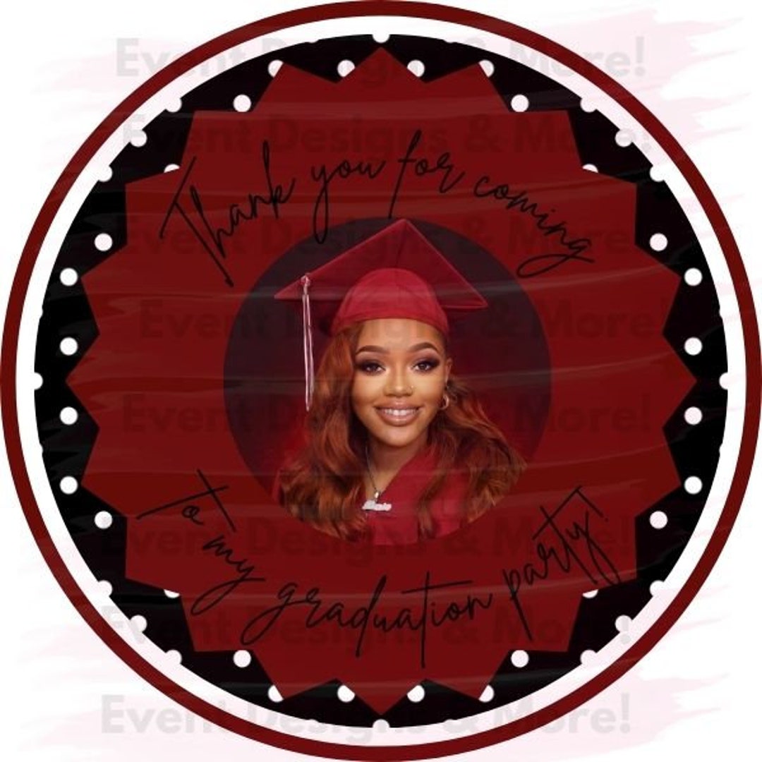 Custom Graduation Stickers, Custom Graduation Labels, Thank You ...