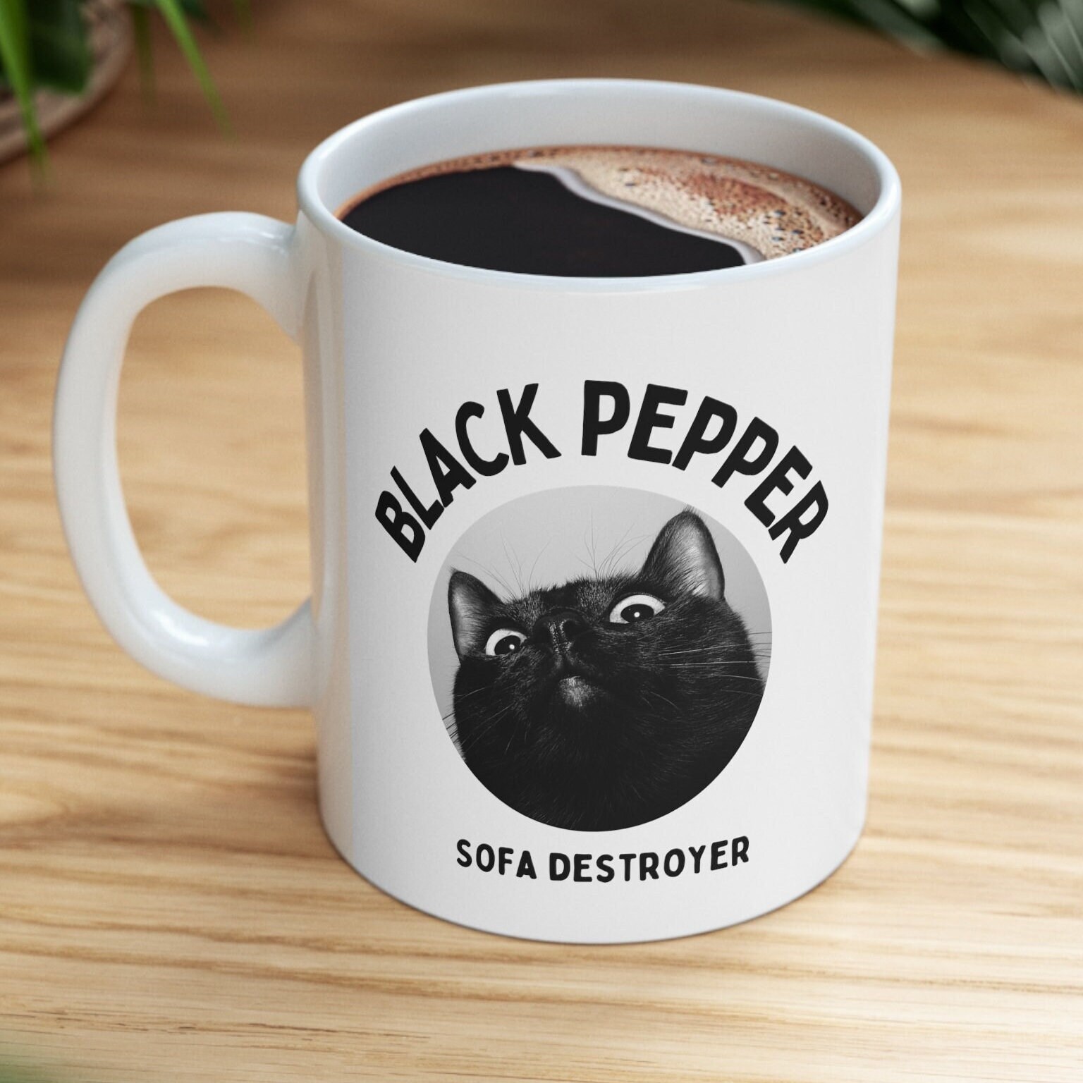 Funny Black Cat Mug, Black Cat Mug, Cat Mom Gift, Cat Dad Mug, Cat ...