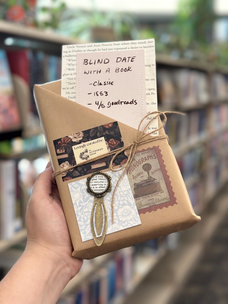 Blind Date With a Book, Gift for Book Lover, Bookish Gift, Mystery Book ...