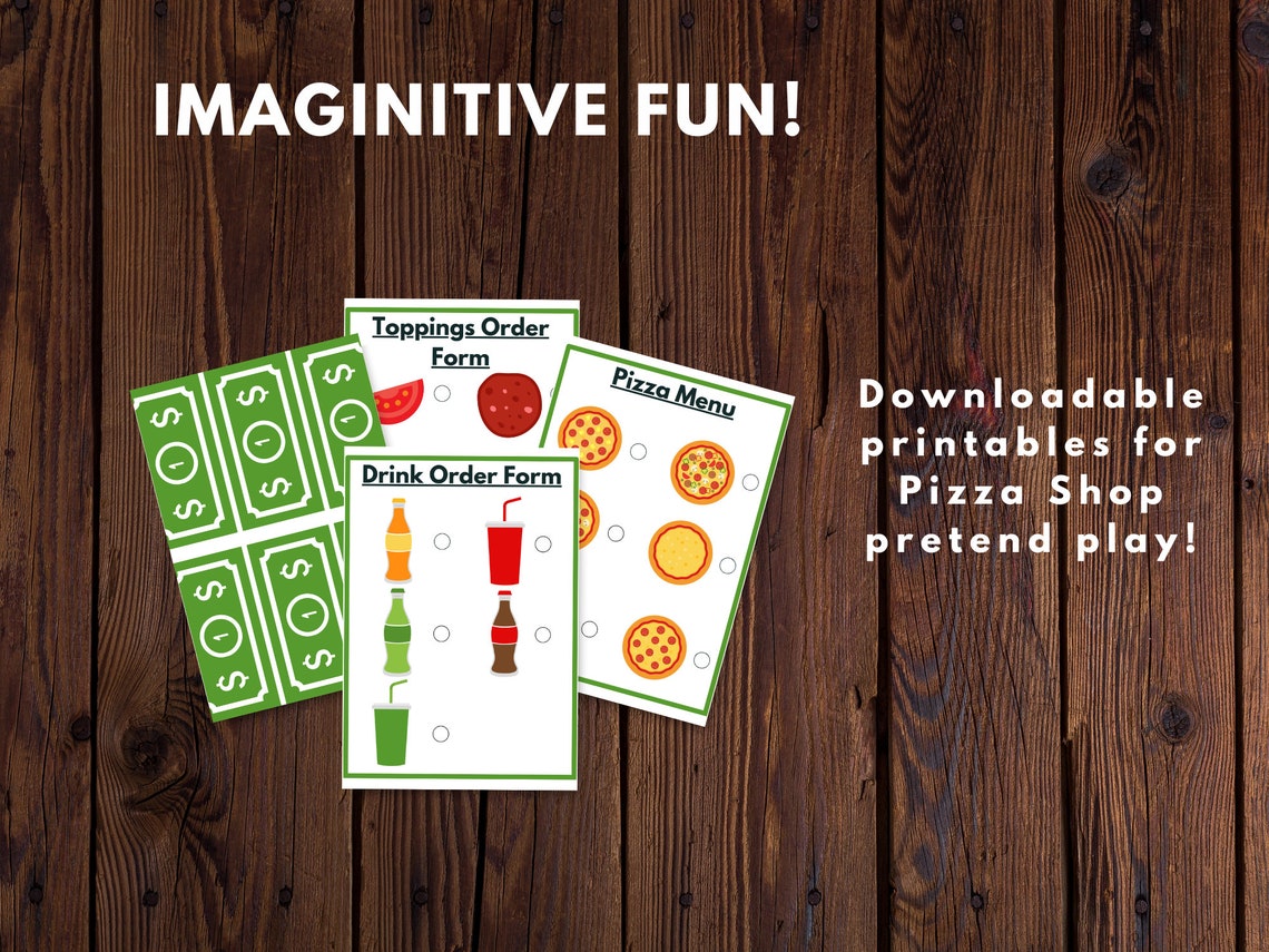 Pretend Play Pizza Shop, Dramatic Play Printables, Preschool Printables ...