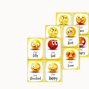 Emotions Flashcards, Printable Flashcards Emotions, Emoji Emotions ...