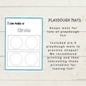 Educational Playdough Mats Bundle - Shapes Galore! Printables for ...
