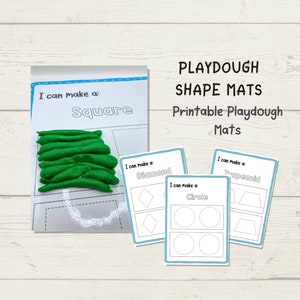 Educational Playdough Mats Bundle - Shapes Galore! Printables for ...