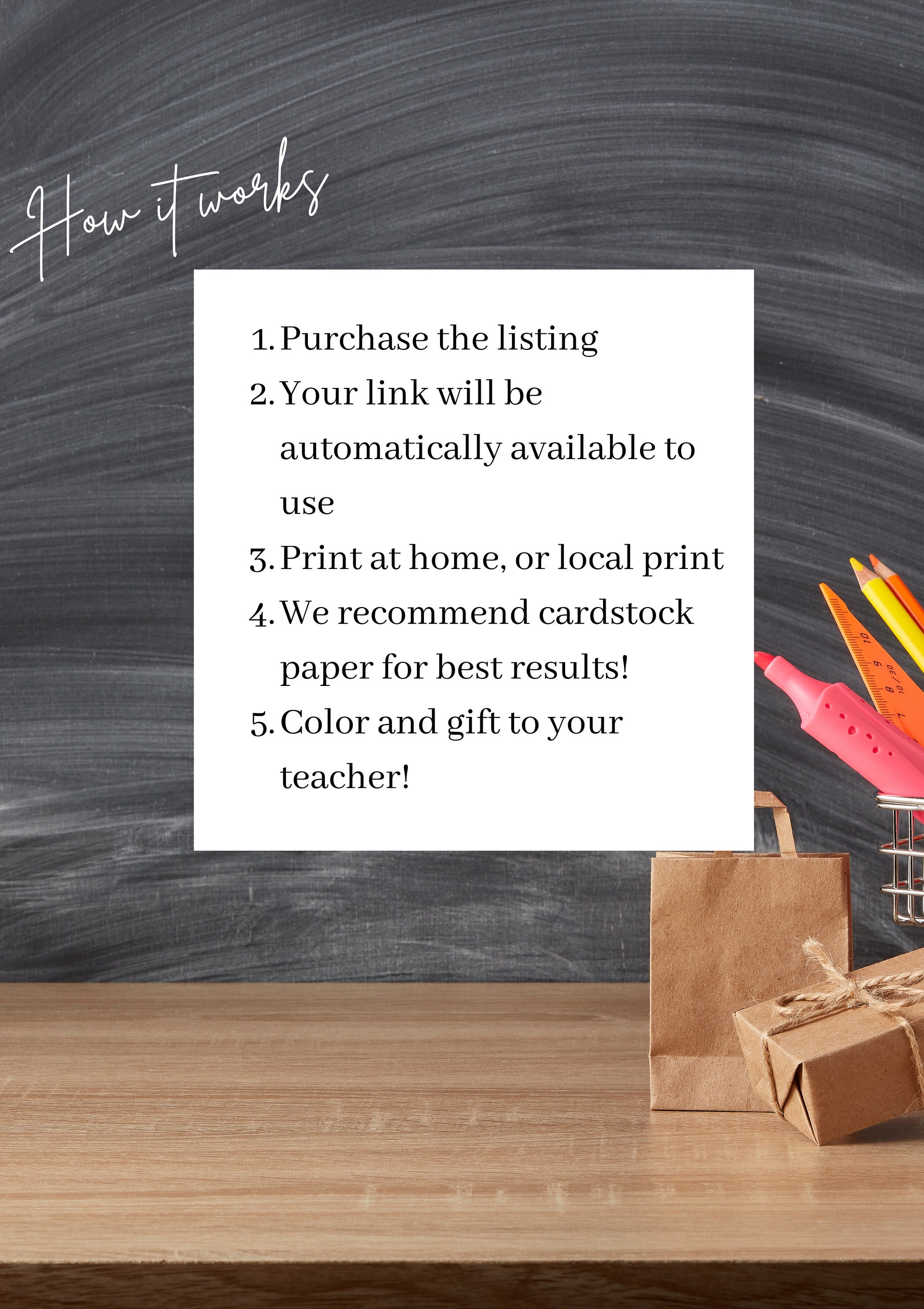 All About My Teacher, Downloadable Teacher Gift, Summer Teacher Gift ...