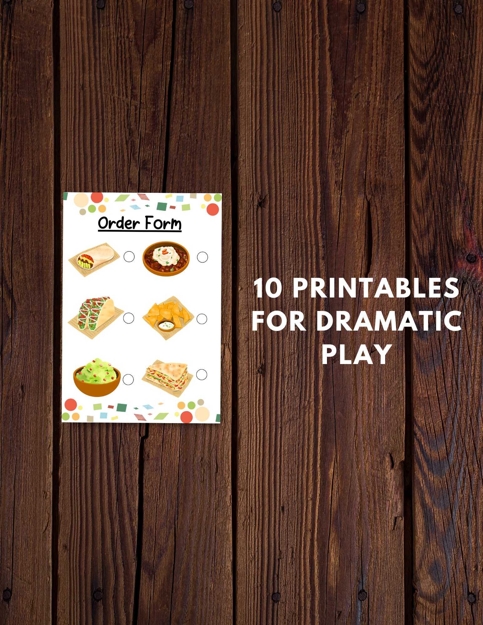 Dramatic Play Printables, Pretend Play Store, Pretend Play Mexican ...