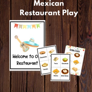 Dramatic Play Printables, Pretend Play Store, Pretend Play Mexican ...