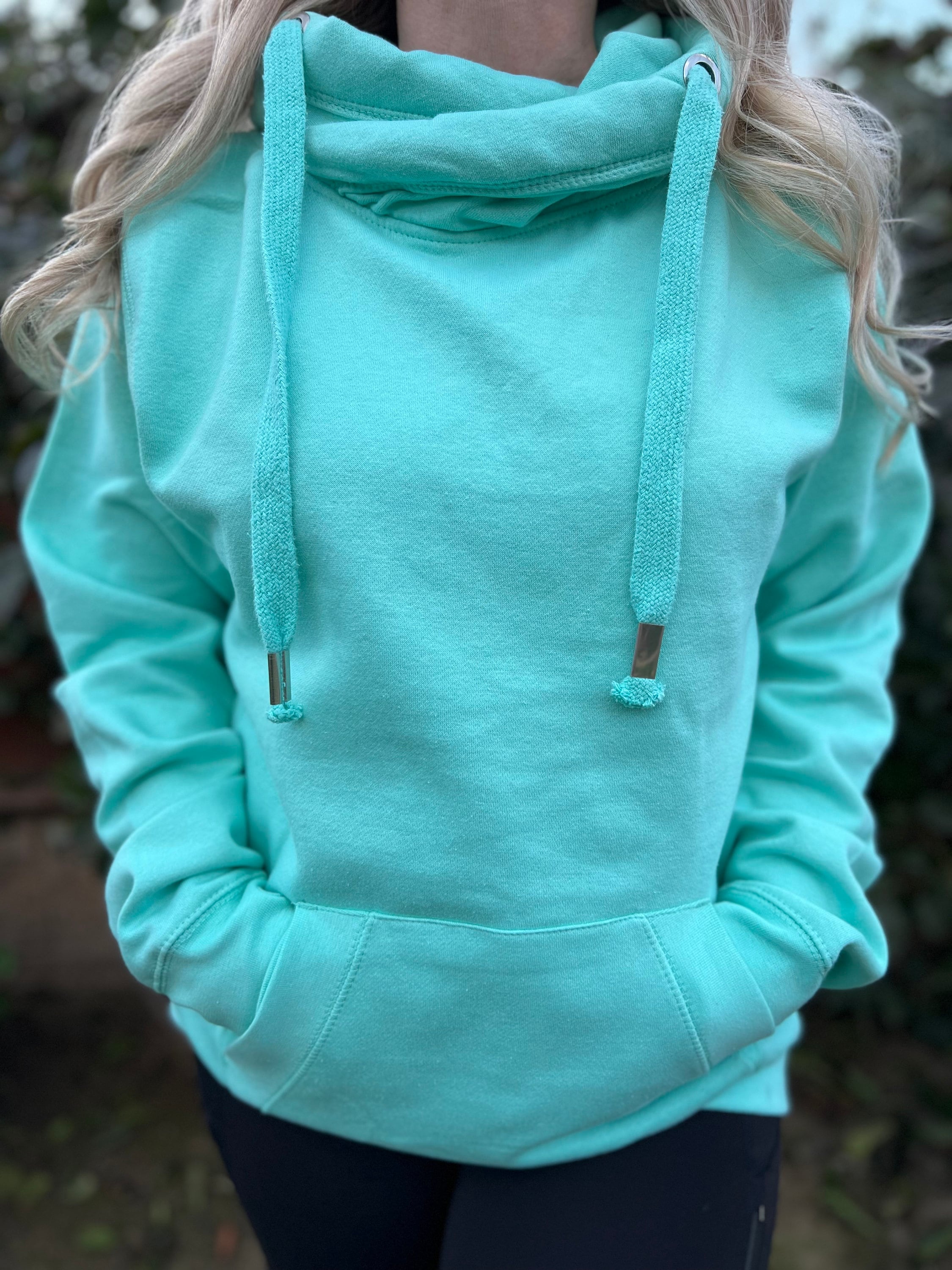 Unisex Cowl Cross Over Hoodie (small-xl) With Thick Drawstrings - Etsy