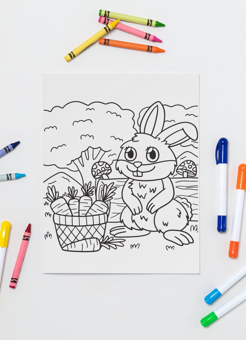 Coloring Pages Forkids Random Assortment Including Easter Animals ...