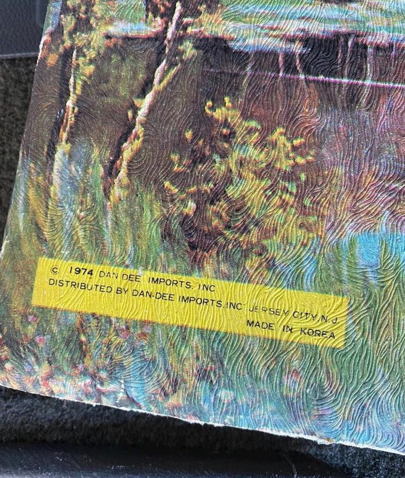Vintage Dan-dee 1974 Photo Album Self Adhesive Mountains Landscape NEW ...