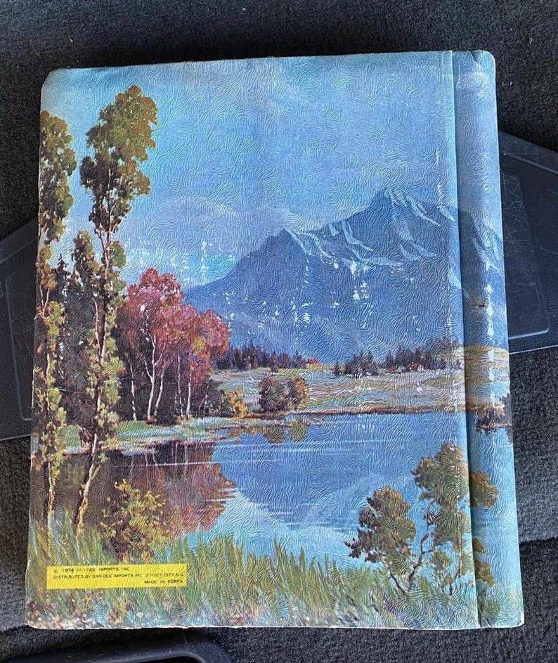 Vintage Dan-dee 1974 Photo Album Self Adhesive Mountains Landscape NEW ...