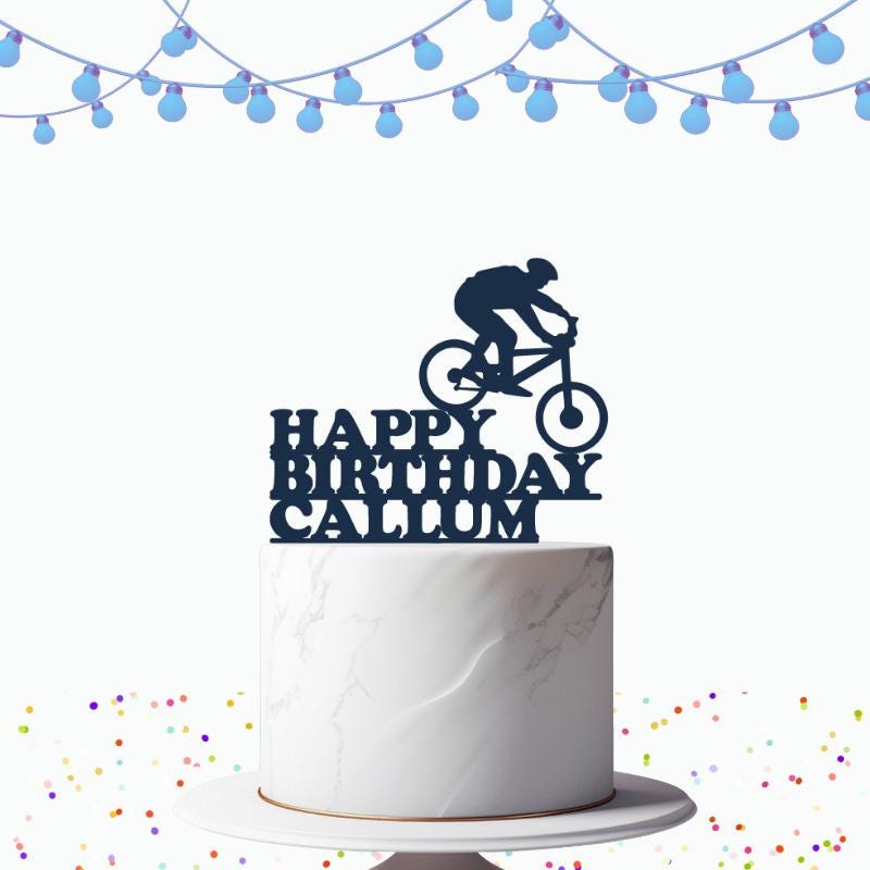 Bicycle Cake Topper - Etsy Australia