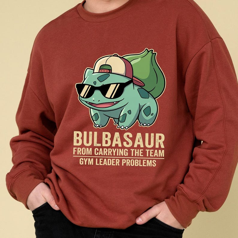 Pokemon Bulbasaur From Carrying the Team Shirt, Bulbasaur Art Sticker ...