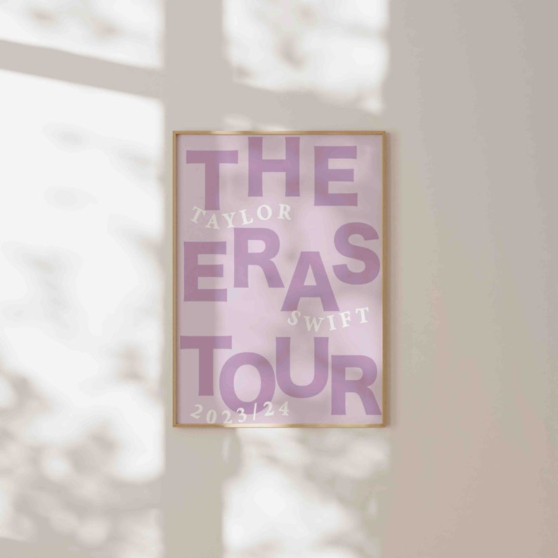 The Eras Tour Poster, Taylor Swift Poster, Aesthetic Home Decor Wall ...