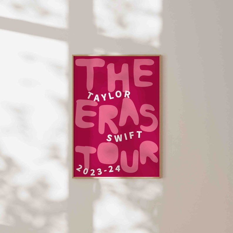 The Eras Tour Poster, Taylor Swift Poster, Aesthetic Home Decor Wall ...