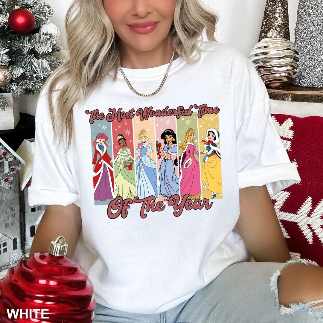 Disney Princesses Shirt, Disney Princess Christmas, Princesses Shirt, Disney Christmas ...