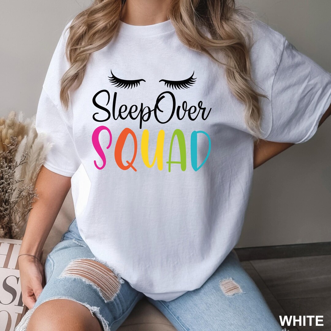 Sleepover Squad Shirt, Comfort Colors, Slumber Party Shirt,sleepover ...