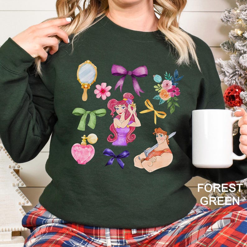 Disney Megara Hercules 90's Sweatshirt, Greek Myth Princess Sweatshirt ...