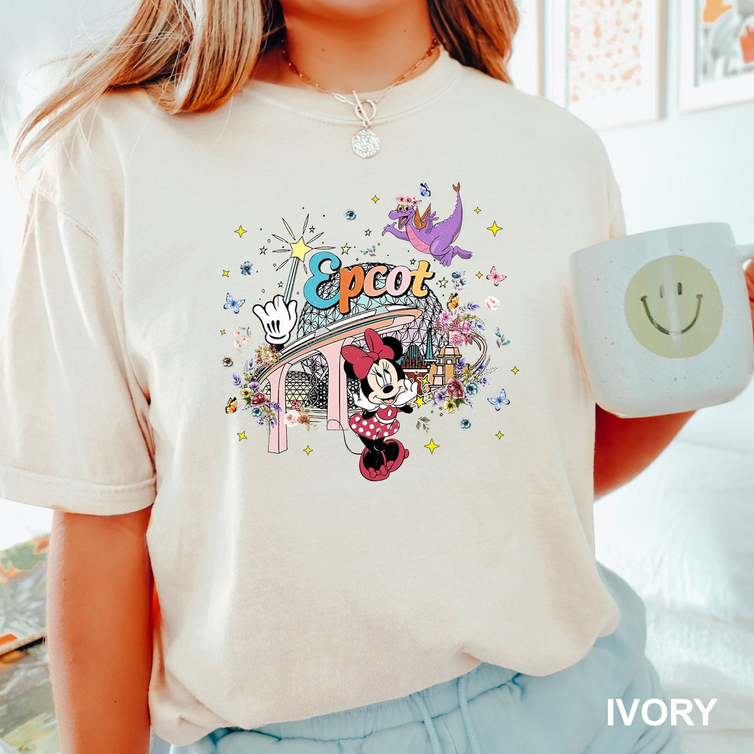 Disney Epcot Comfort Colors Shirt,vintage Minnie Epcot 1982 Shirt ...
