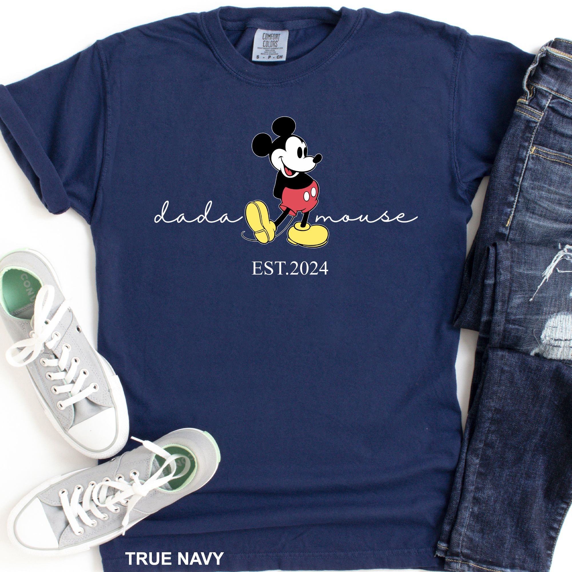Mickey Mouse Dada Shirt,disney Dad Shirt, Comfort Colors,disney First ...