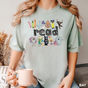 Read Children Books Shirt, Teacher Read Shirt, Kindergarten Gift Shirt ...